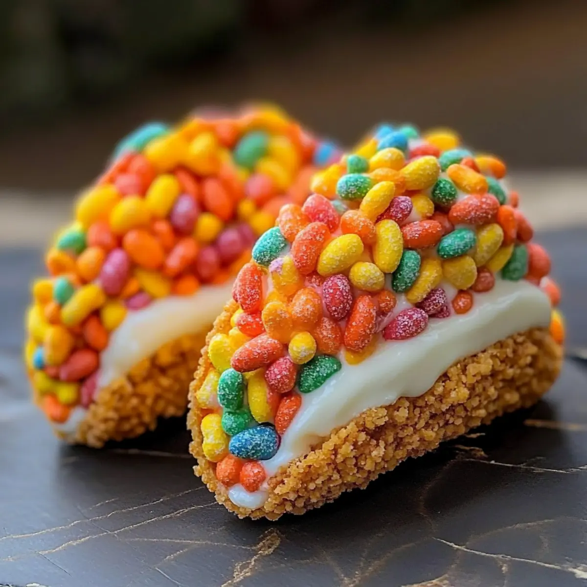Irresistible Fruity Pebbles Cheesecake Tacos: A Colorful Treat