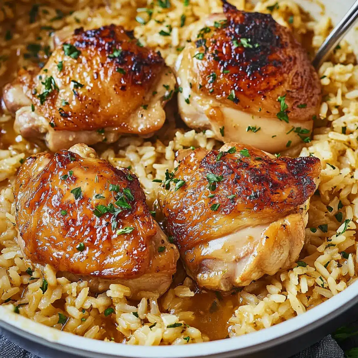 Irresistible Chicken Thighs and Rice for a Cozy Family Dinner