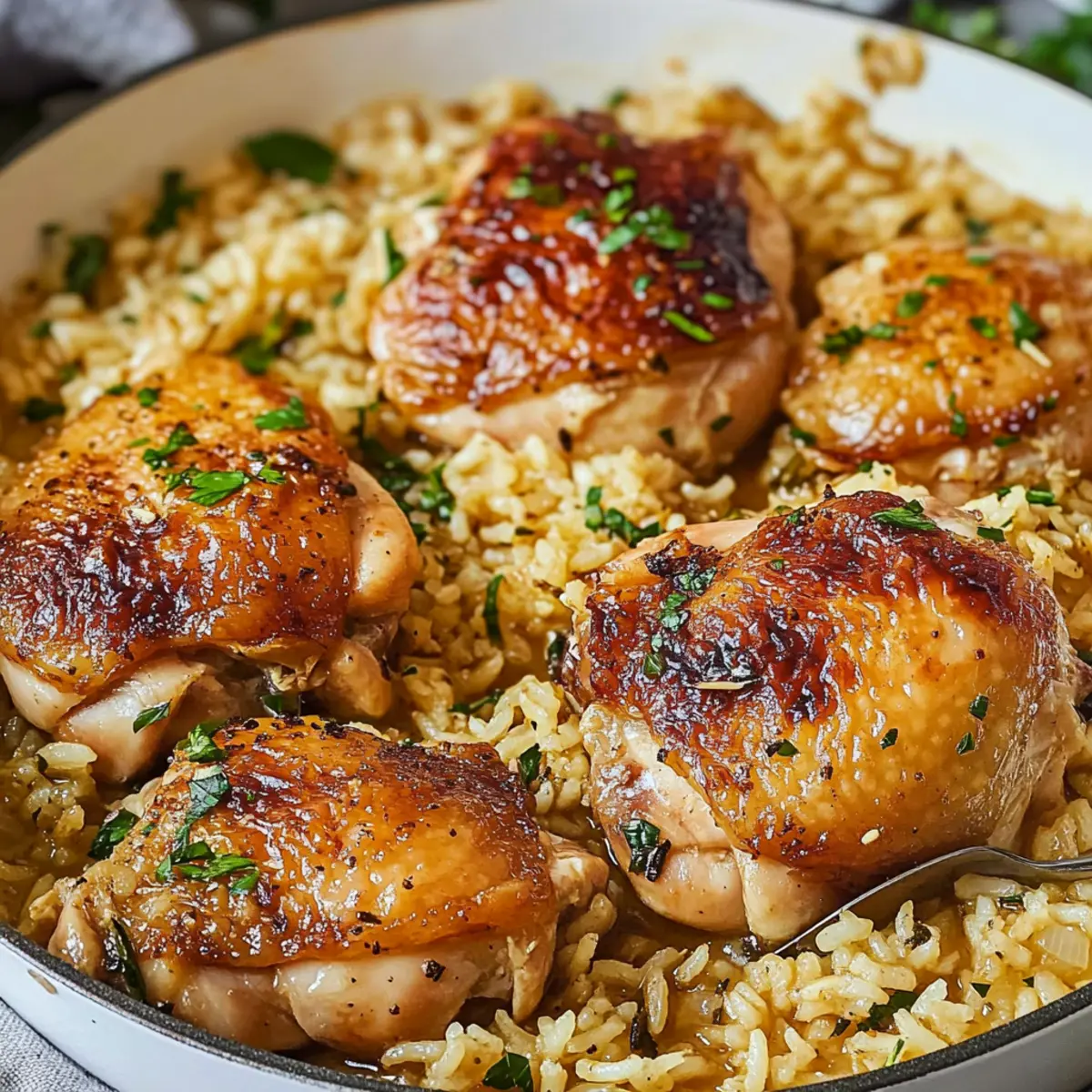 Irresistible Chicken Thighs and Rice for a Cozy Family Dinner